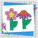 Vowel Flower Craft, Kids Printable Craft Template, ELA Center, Phonics ...