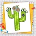Cactus Craft, Printable Kids Template, Desert Craft, Summer, Homeschool ...