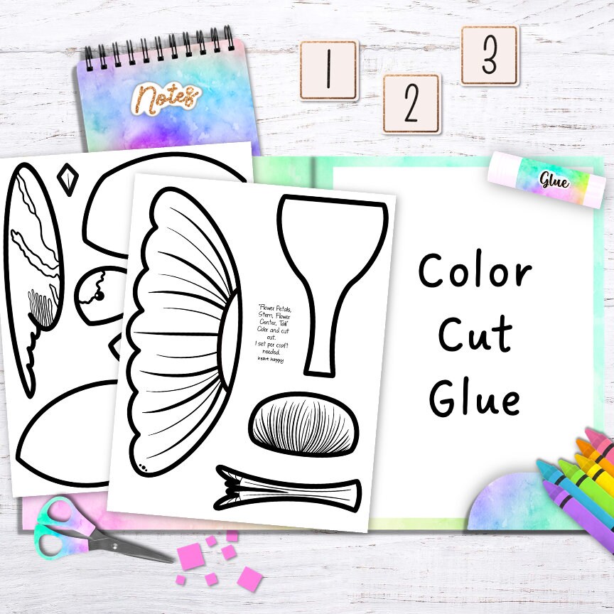 Goldfinch Bird Craft, Kids Printable Craft Template, State Symbols ...