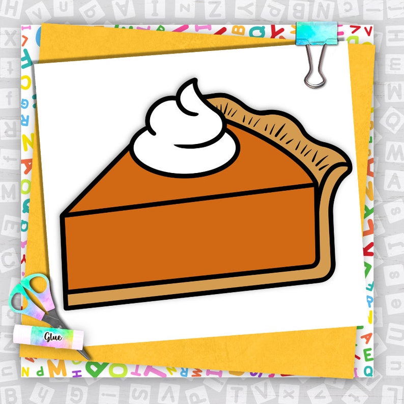 Pumpkin Pie Craft, Kids Printable Craft Template, Thanksgiving Craft ...