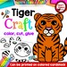 Tiger Craft, Kids Printable Craft Template, Zoo Animals, Rainforest ...