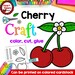 Cherry Craft, Kids Printable Craft Template, Fruit Craft, Michigan ...