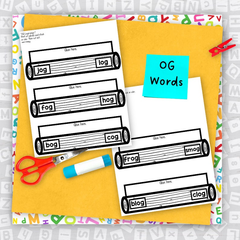 Dog's OG Log House,short O Craft,og Word Family Craft,printable Kids ...