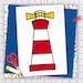 Lighthouse Craft, Kids Printable Craft Template, Summer Craft, Letter L ...