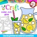Lemonade Craft, Kids Printable Craft Template, Letter L, End of Year ...