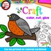 Robin Bird Craft, Kids Printable Craft Template, State Symbols, Spring ...