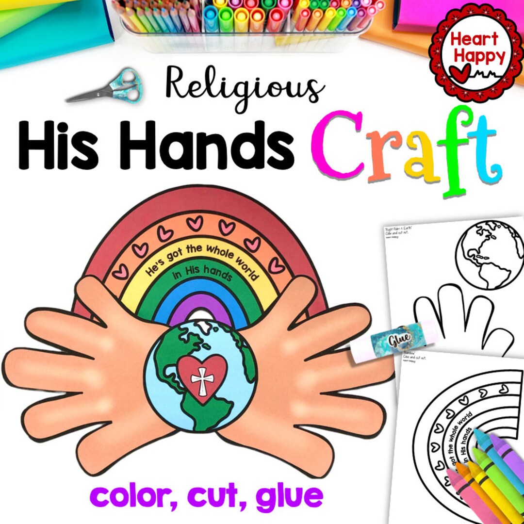 He's Got the Whole World in His Hands Kids Printable Craft Template ...