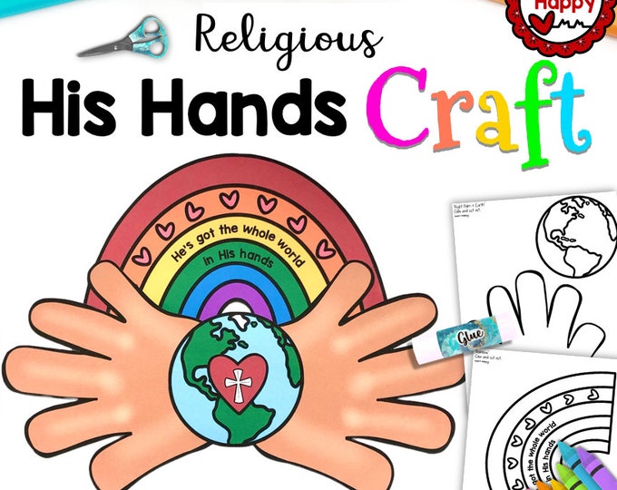 He's Got the Whole World in His Hands Kids Printable Craft Template ...