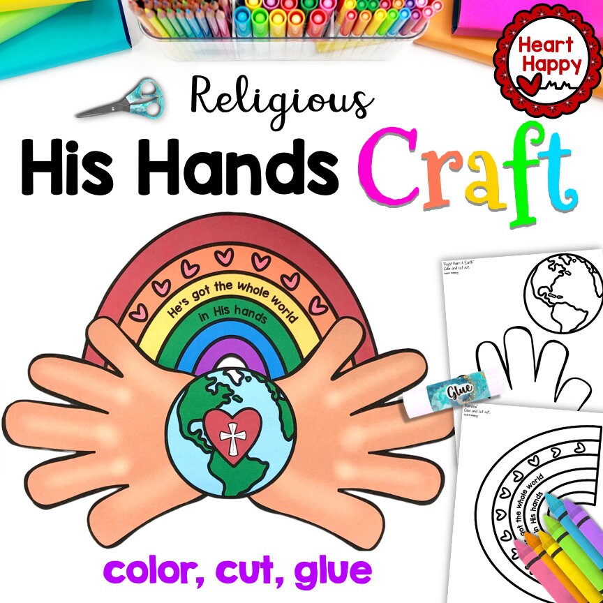 He's Got the Whole World in His Hands Kids Printable Craft Template ...