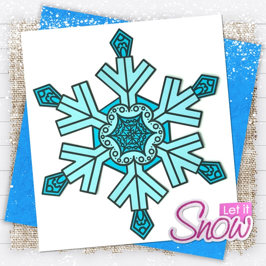 Snowflake Kids Printable Craft Template, Winter Craft, Printable Kids ...