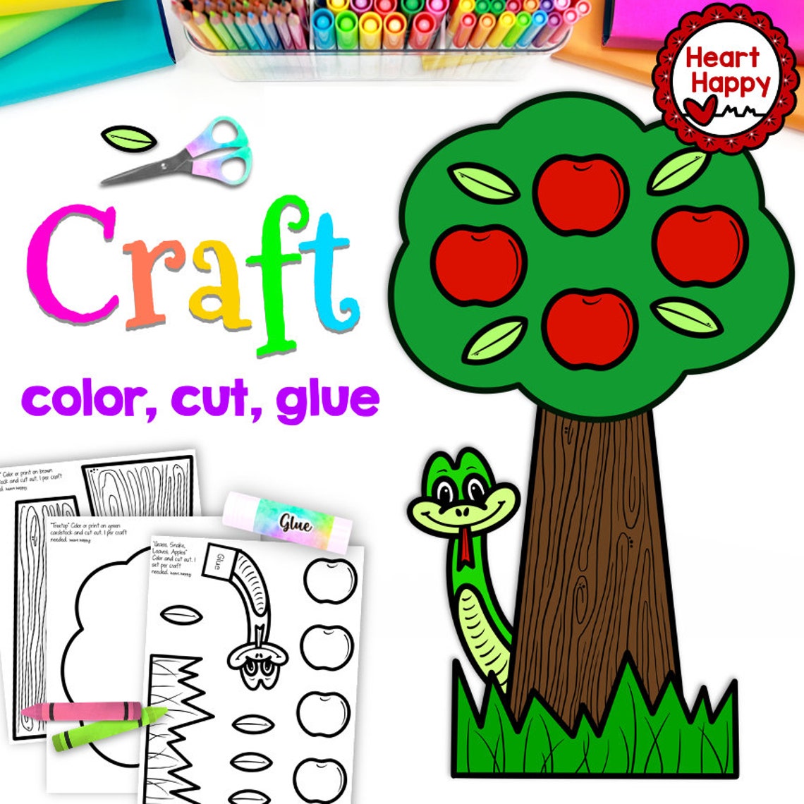 Religious Kids Printable Craft Template, Sunday School, VBS, Bible ...