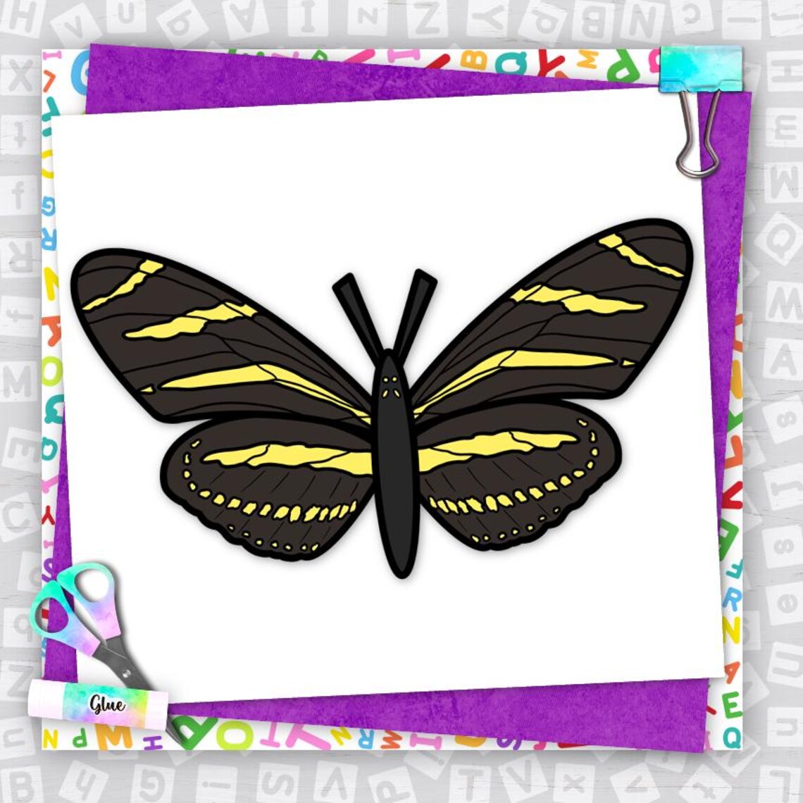 Butterfly Craft, Kids Printable Craft Template, Spring Craft, Florida ...