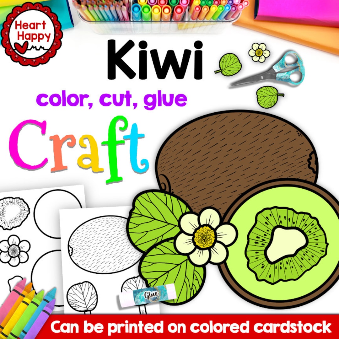 Kiwi Craft, Kids Printable Craft Template, Fruit Craft, Letter K ...