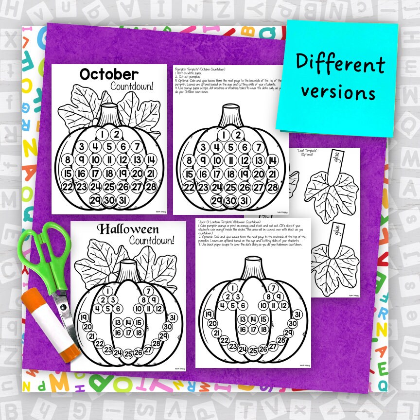 Halloween Pumpkin Craft, Kids Printable Craft Template, Fall Craft ...