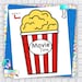 Popcorn Craft, Kids Printable Craft Template, Letter P, Homeschool ...