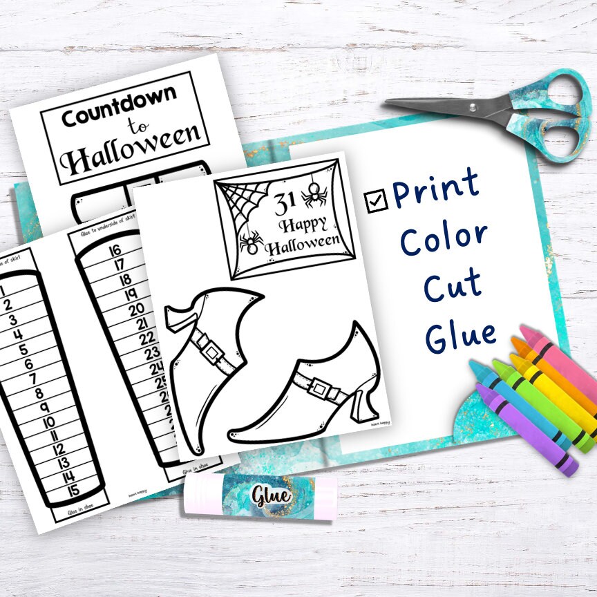 Halloween Witch Craft, Kids Printable Craft Template, Fall Craft ...