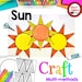 Sun Craft, Kids Printable Craft Template, Summer Craft, End of Year ...