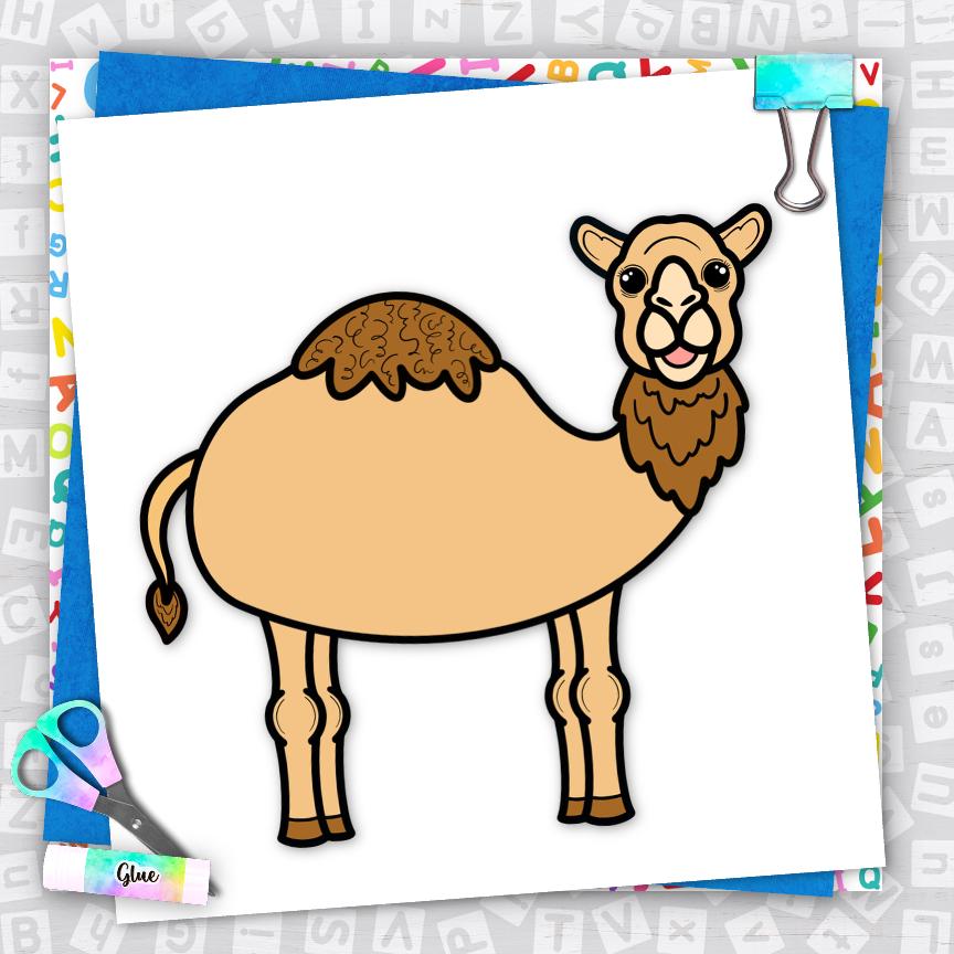 Camel Craft, Kids Printable Craft Template, Desert Animals, Letter C ...
