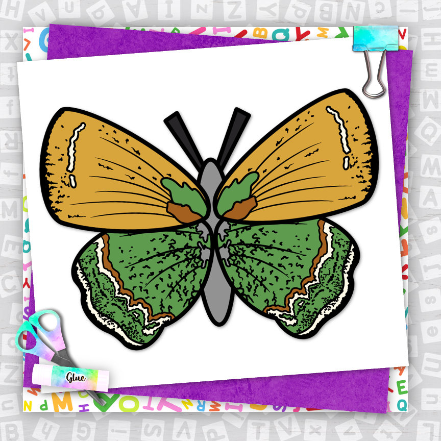 Butterfly Craft, Kids Printable Craft Template, Spring Craft, New ...