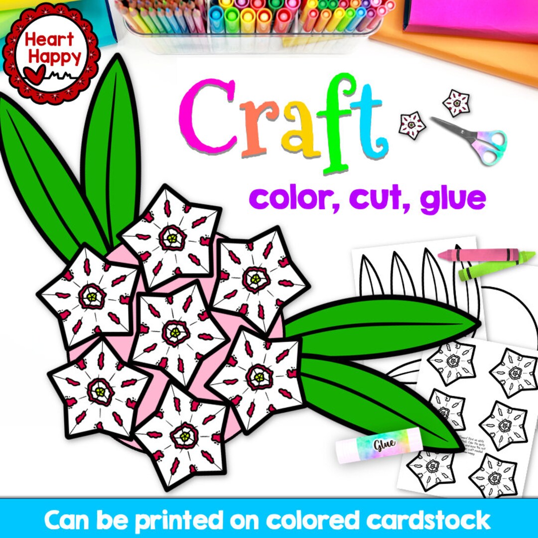 Mountain Laurel Flower Craft, Kids Printable Craft Template ...