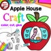 Apple Craft, Kids Printable Craft Template, Back to School, Fall Craft ...
