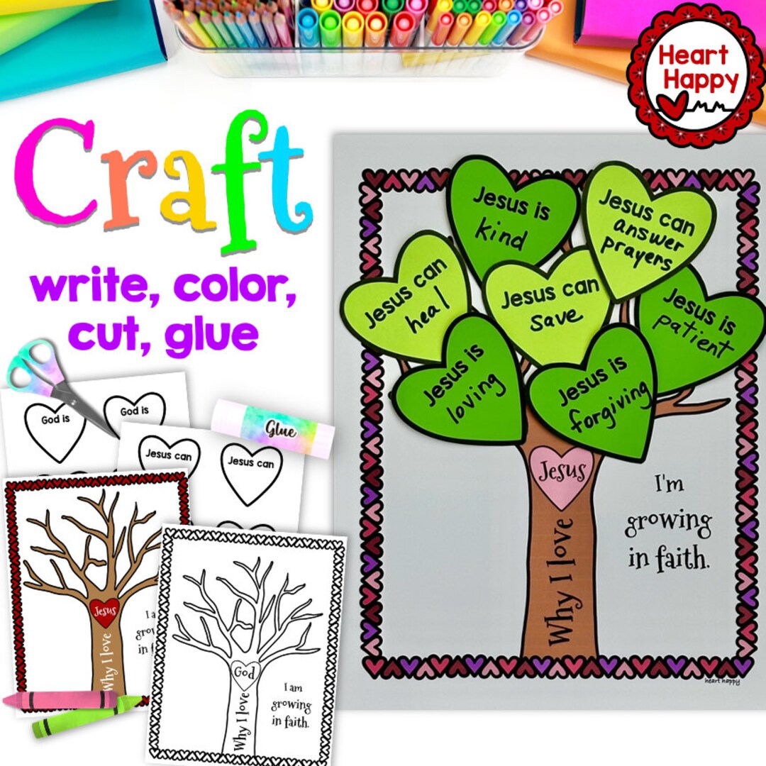 Religious Craft, Kids Printable Craft Template, Vacation Bible School ...
