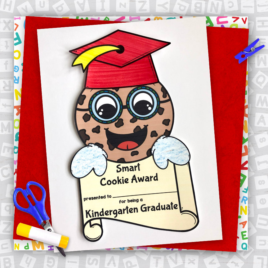 Smart Cookie Award Craft, Kids Printable Craft Template, Graduation ...
