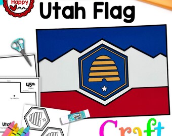 Maryland Flag Craft, Kids Printable Craft Template, Maryland State ...