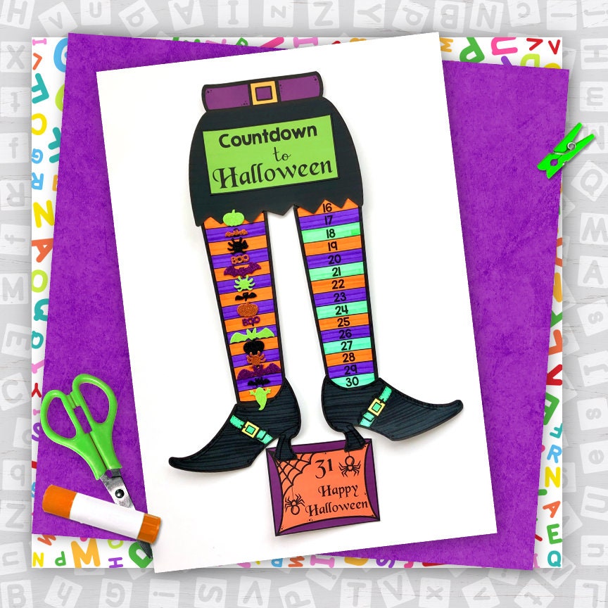 Halloween Witch Craft, Kids Printable Craft Template, Fall Craft ...