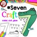 Number Seven Craft, Kids Printable Craft Template, Number Recognition ...