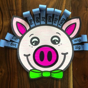 Pig's IG WigShort I CraftIG Word Family CraftPrintable | Etsy