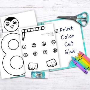 Number Eight Craft, Kids Printable Craft Template, Number Recognition ...