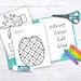 Pineapple Craft, Kids Printable Craft Template, Fruit Craft, Nutrition ...