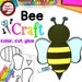 Printable Kids Bee Craft Template, Bug Craft, Insect Craft, Spring ...