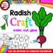 Radish Craft, Kids Printable Craft Template, Vegetable, Nutrition ...