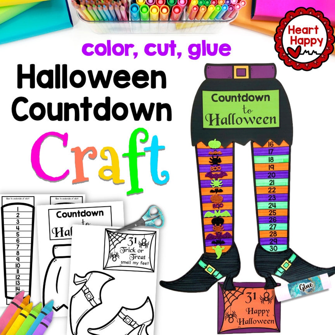 Halloween Witch Craft, Kids Printable Craft Template, Fall Craft ...