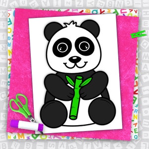 Panda Bear Craft, Kids Printable Craft Template, Zoo Animal Craft ...