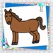 Horse Craft, Kids Printable Craft Template, Farm Animals, Letter H ...