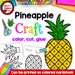 Pineapple Craft, Kids Printable Craft Template, Fruit Craft, Nutrition ...
