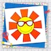 Sun Craft, Kids Printable Craft Template, Summer Craft, End of Year ...