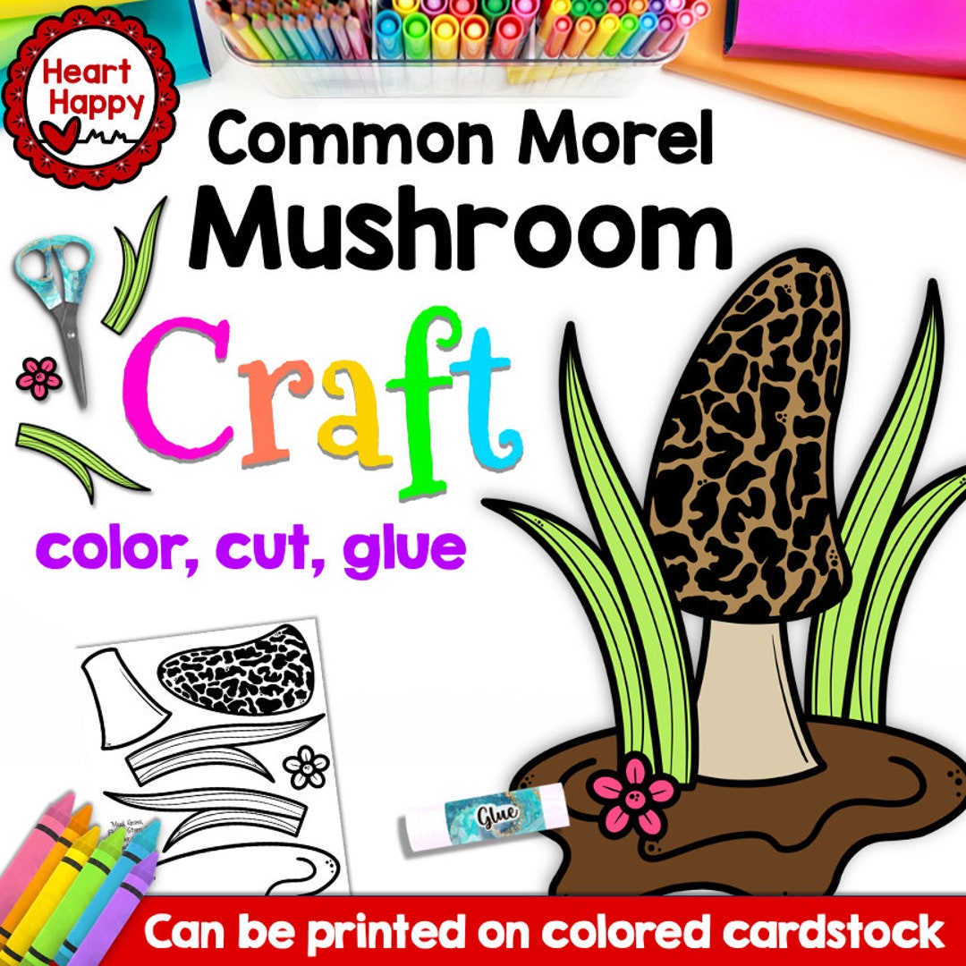 Mushroom Craft, Kids Printable Craft Template, Minnesota State Symbols ...