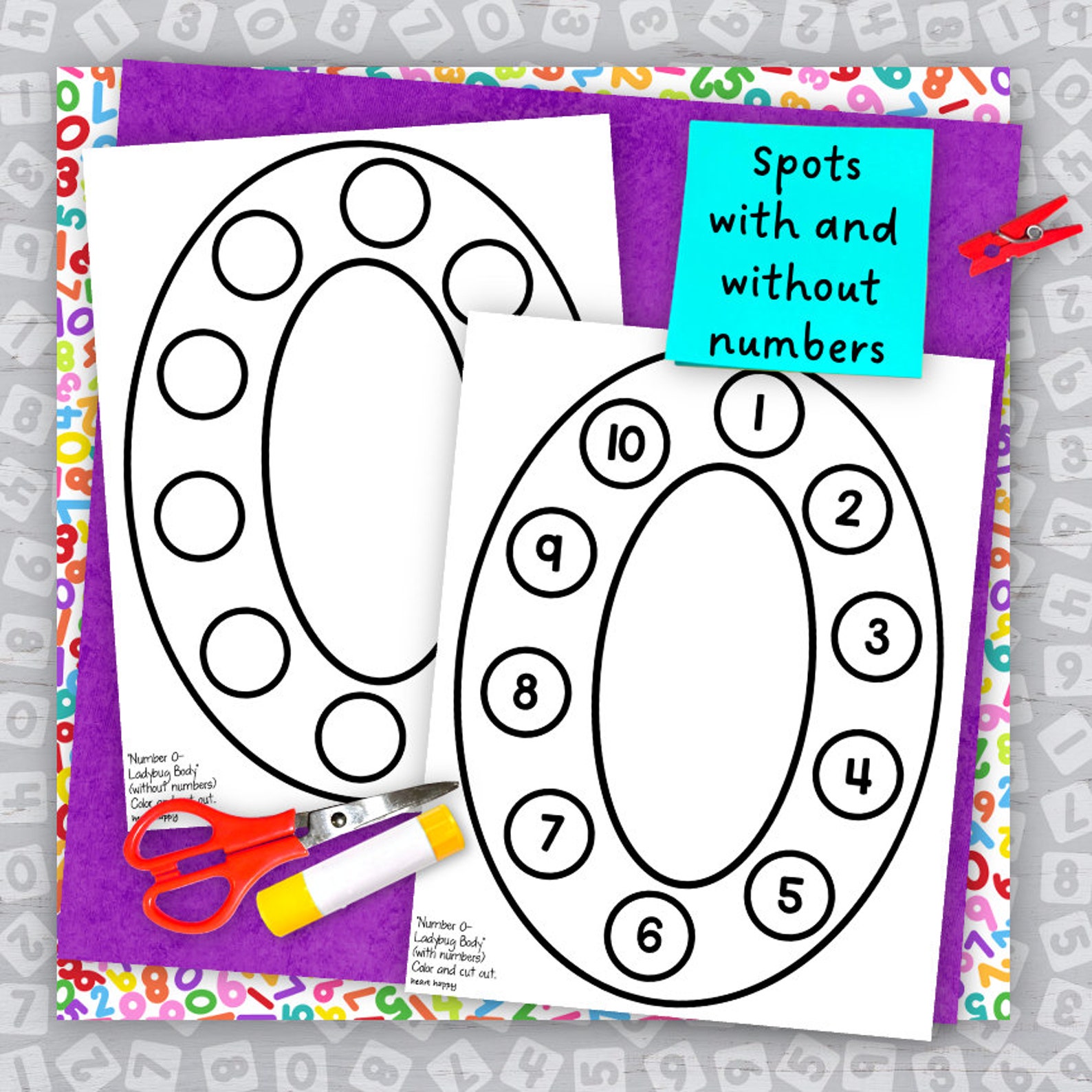 Number Ten Craft, Kids Printable Craft Template, Number Recognition ...