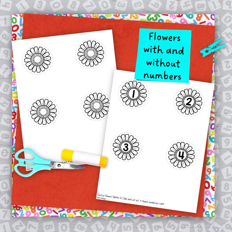 Number Four Craft Kids Printable Craft Template Number - Etsy