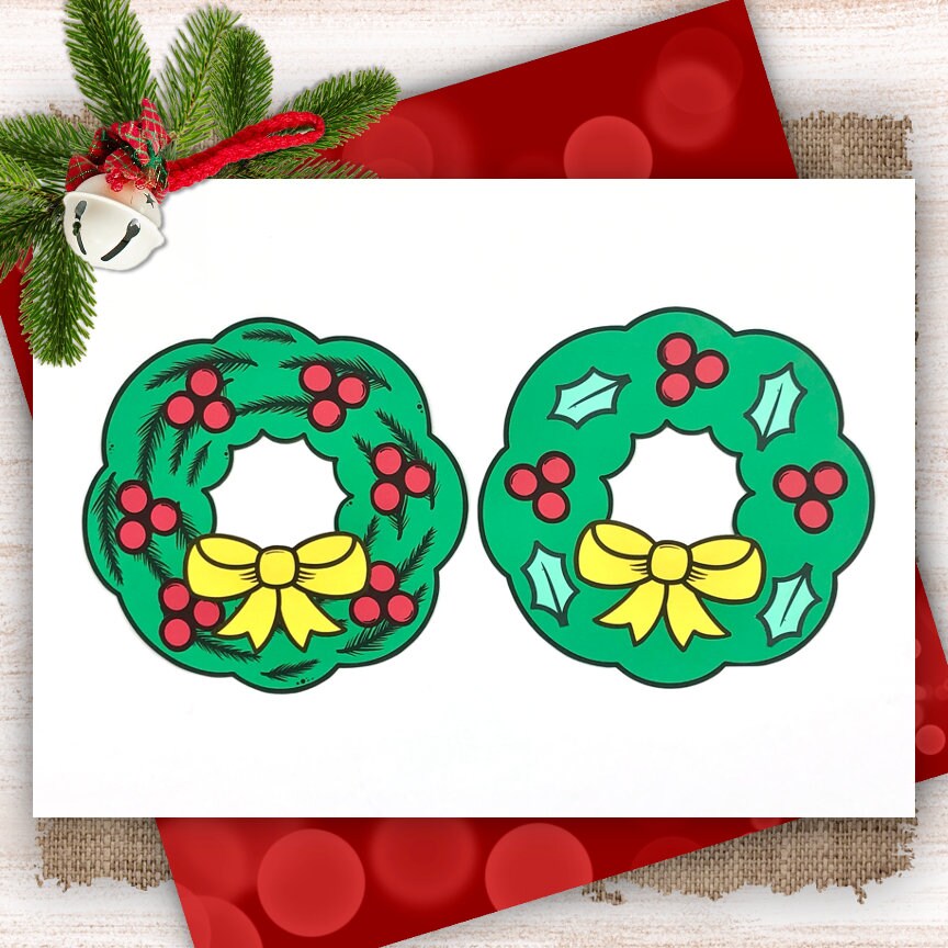 Winter Wreath Kids Printable Craft Template, Winter Craft, Christmas ...