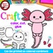 Axolotl Craft, Kids Printable Craft Template, Letter A, Amphibians ...