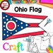 Ohio Flag Craft, Kids Printable Craft Template, Ohio State Symbols, 50 ...