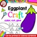 Eggplant Craft, Kids Printable Craft Template, Vegetable Craft ...