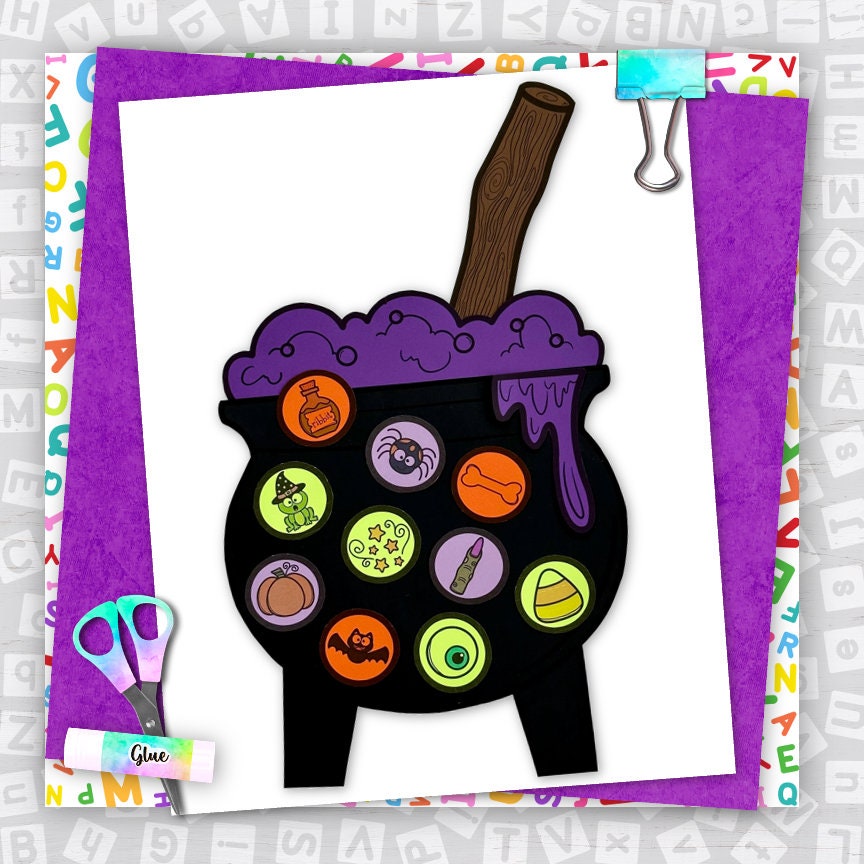Witch's Brew Kids Printable Craft Template, Fall/autumn Craft ...