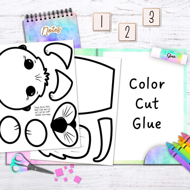 Otter Craft, Kids Printable Craft Template, Letter O, Science ...