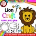 Lion Craft, Kids Printable Craft Template, Zoo Animal Craft, Letter L ...